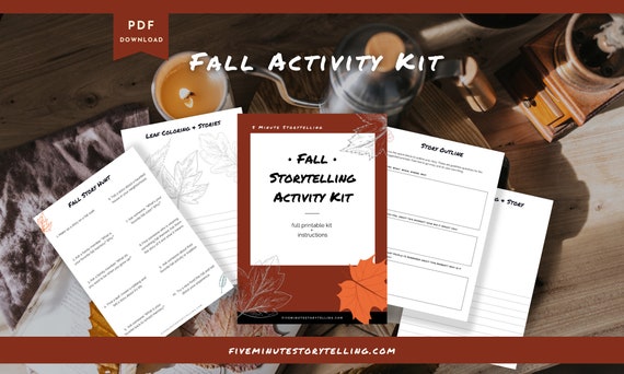 Fall Storytelling Activity Kit: Printable Activity Kit | Etsy