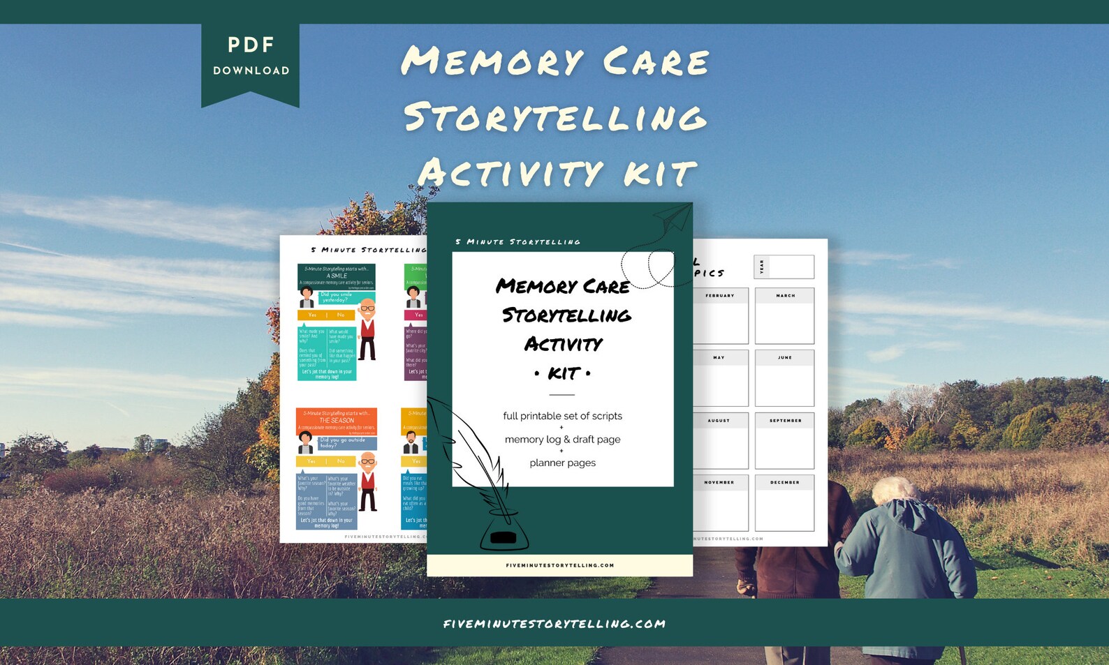 Memory Care Storytelling Activity Kit: Printable PDF, US Letter, A4 ...