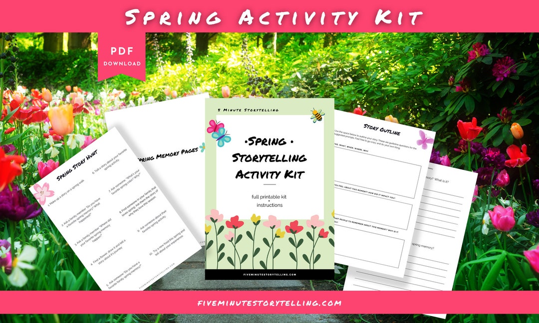 Spring Storytelling Activity Kit: Printable Activity Kit, Activities ...