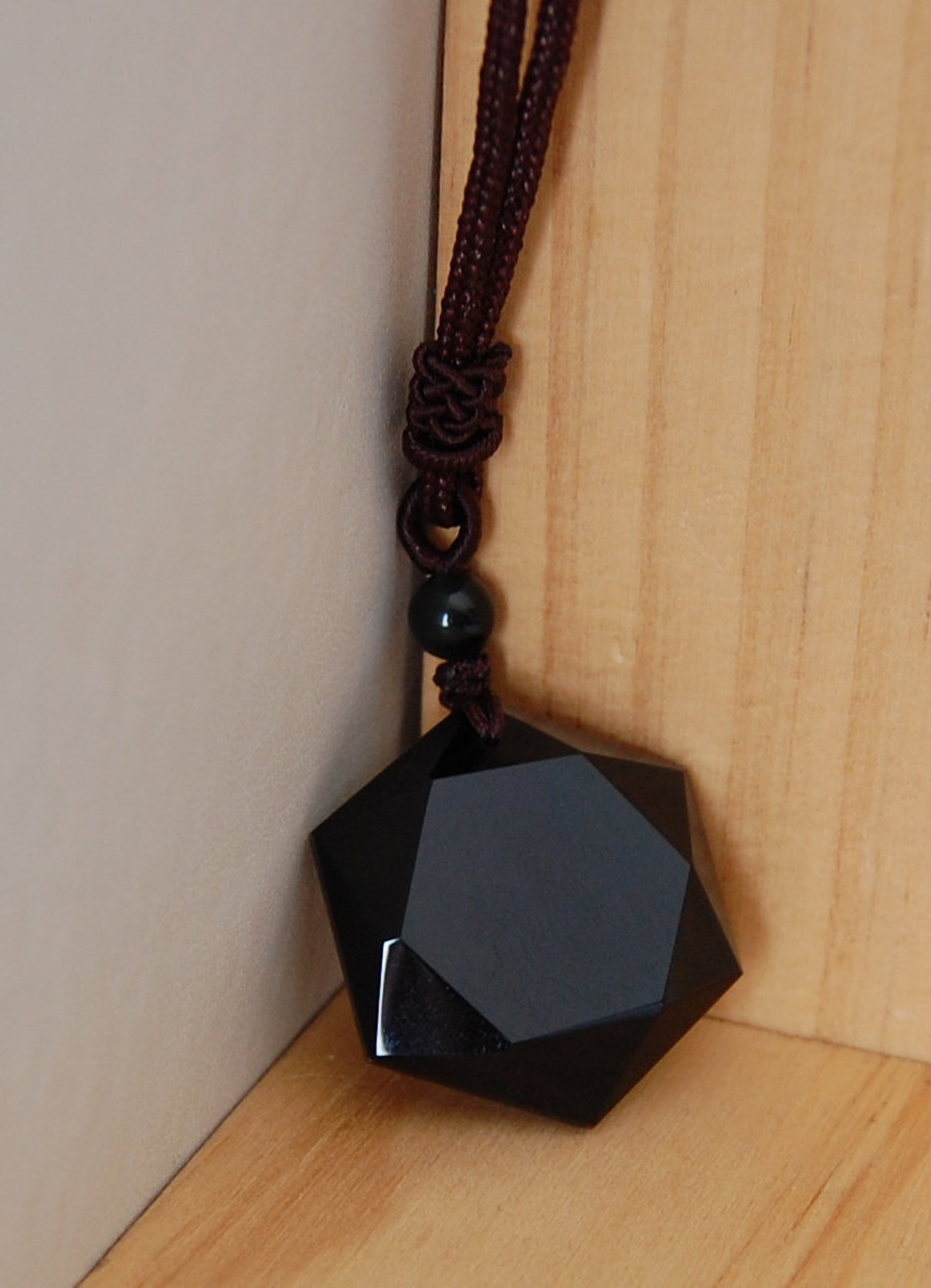 Obsidian Necklace the Protection Stone Obsidian Pendant | Etsy