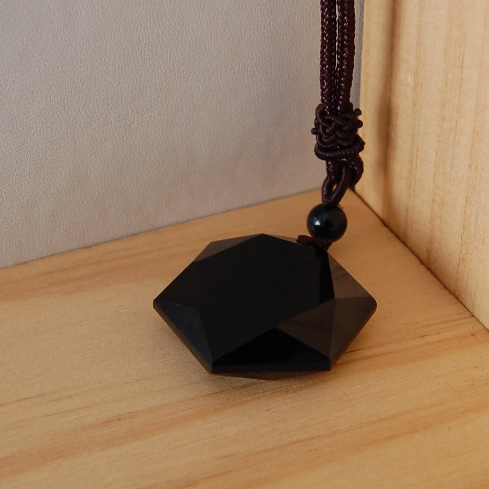 Obsidian Necklace the Protection Stone Obsidian Pendant | Etsy