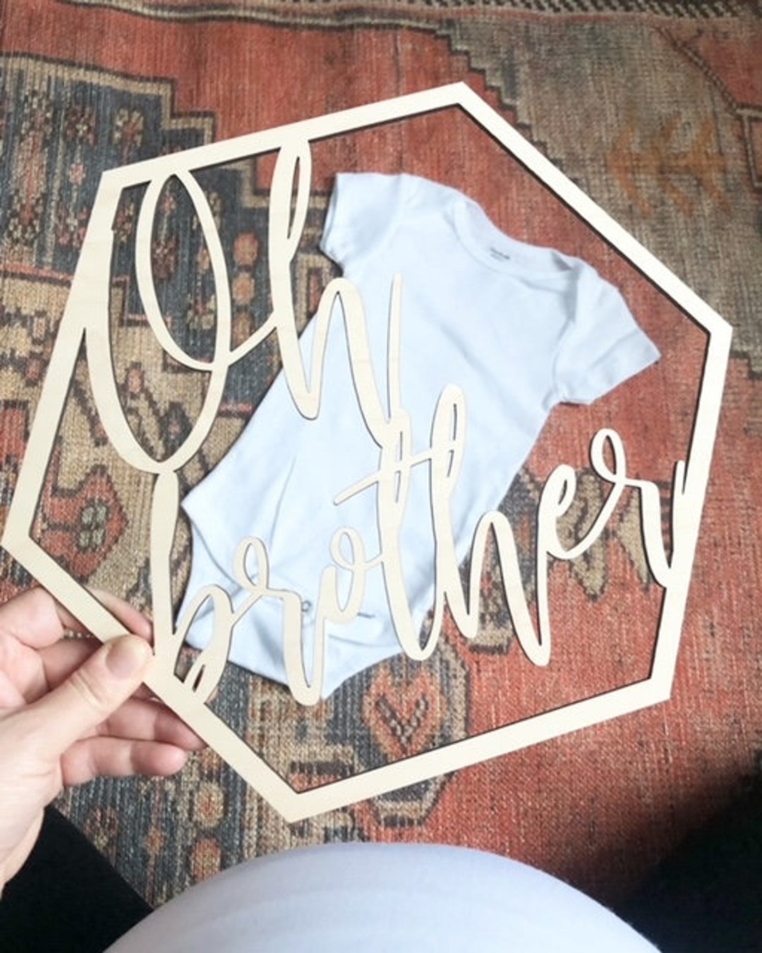 Baby Announcement Sign Oh Brother Baby Announcement - Etsy