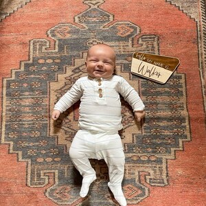 Newborn Baby Announcement Sign Baby Announcement Sign Newborn Sign New ...