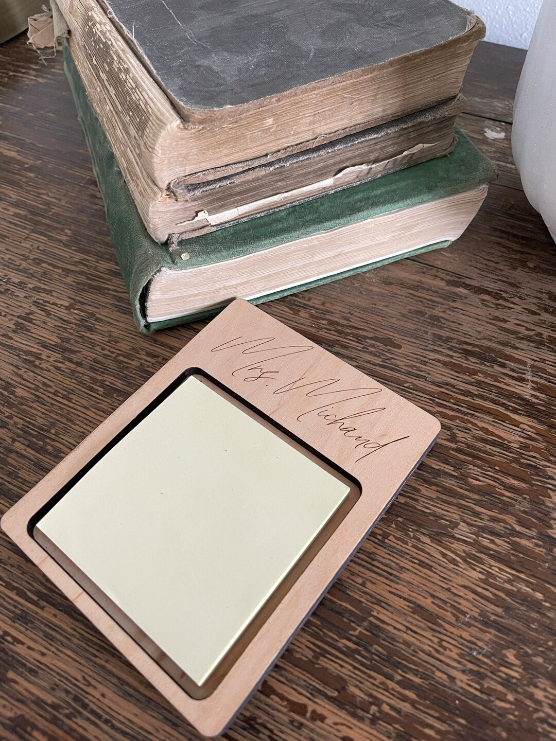 Personalized Post It Note Holder Teacher Gift Personalized Teacher Gift ...