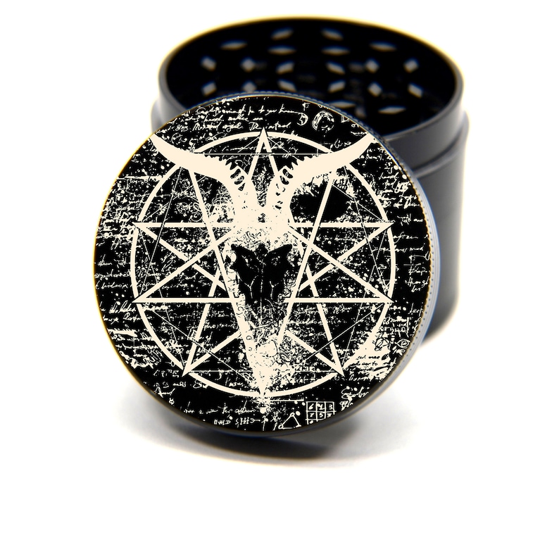 Summon the Devil Mystic Art Double Pentagram Decagram Engraved - Etsy