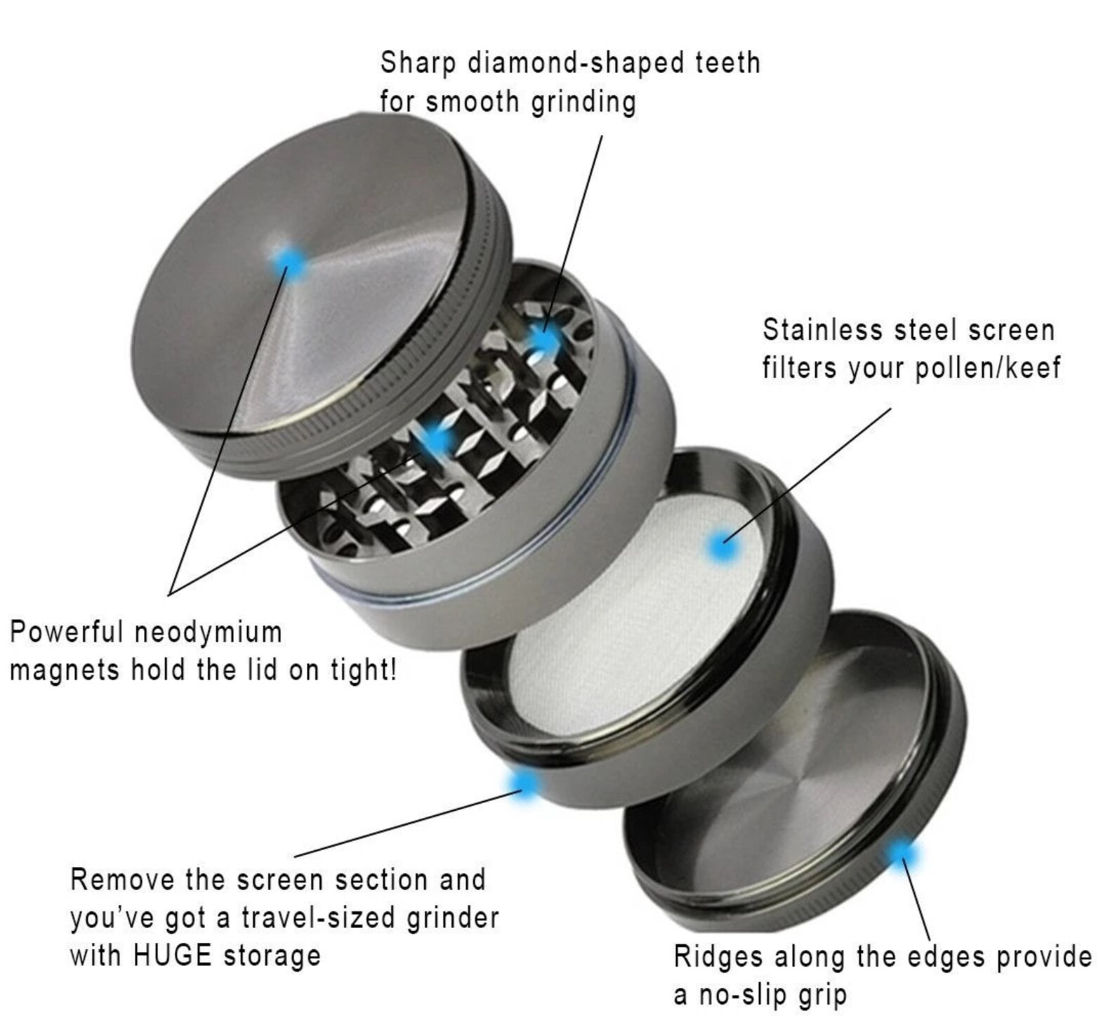 Beam Me up UFO Laser Engraved Aluminum Herb Grinder 303 - Etsy