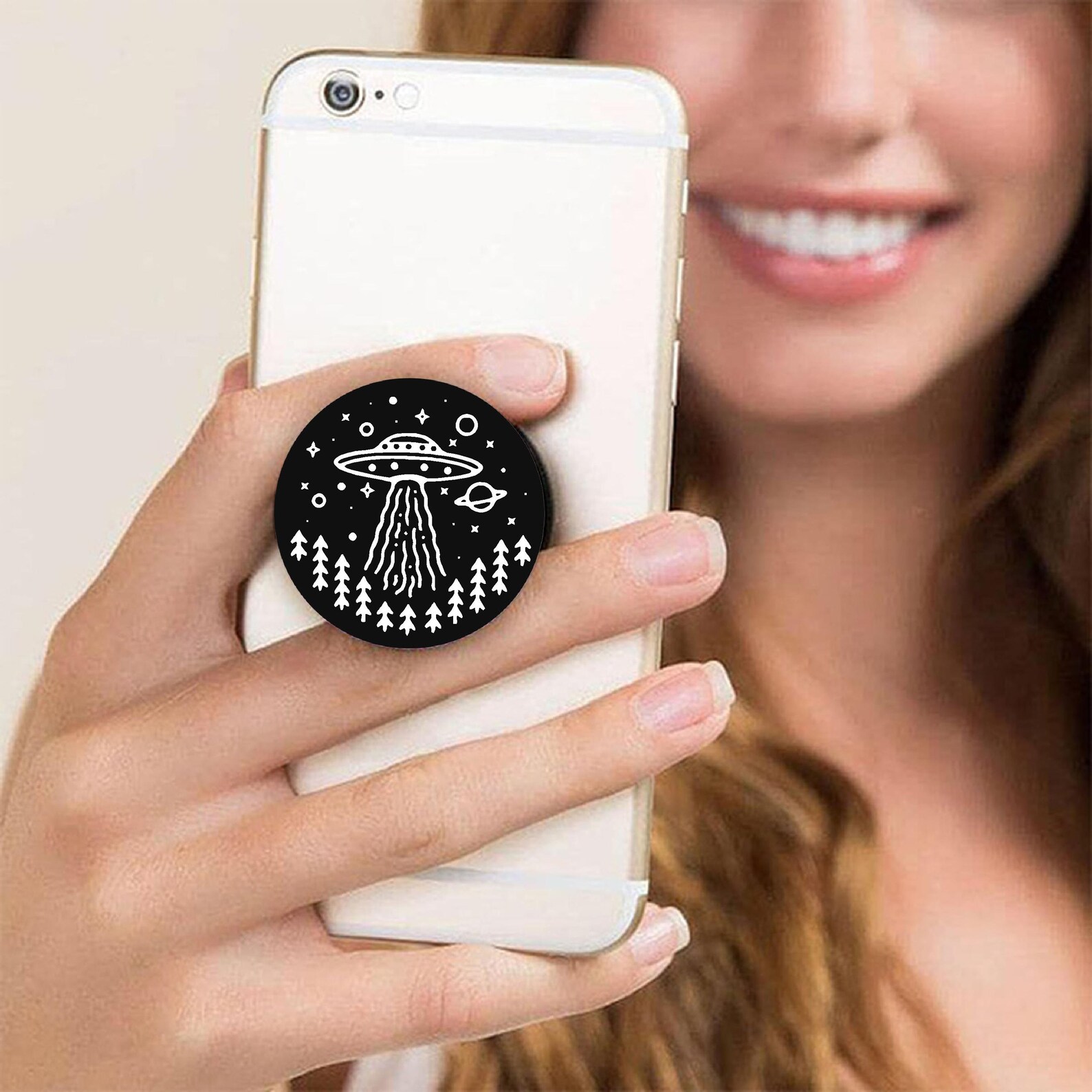 UFO Laser Engraved Phone Holder. PS008 - Etsy