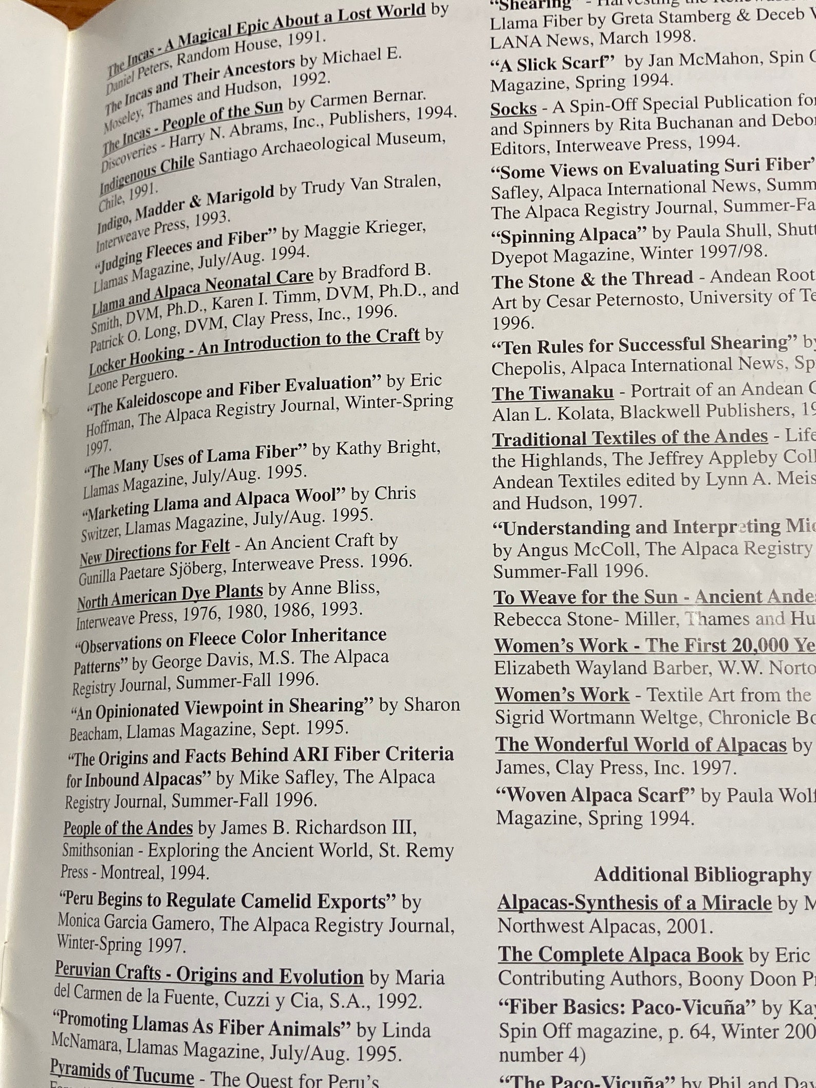 SPINNING LLAMA and ALPACA by Chris Switzer. 2005. Instructional Llama ...