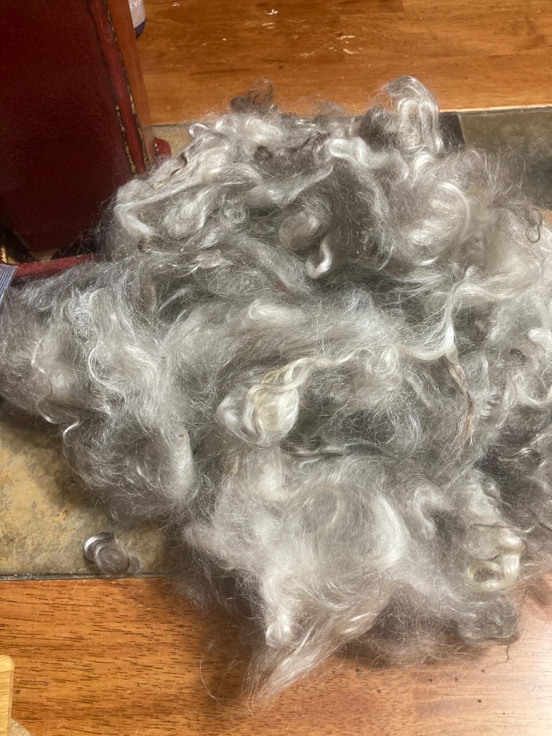 BLACK/WHITE Angora Goat Mohair-washed Loose Locks. Two 4 Oz Bags-picked Ready to Spin to Weave ...