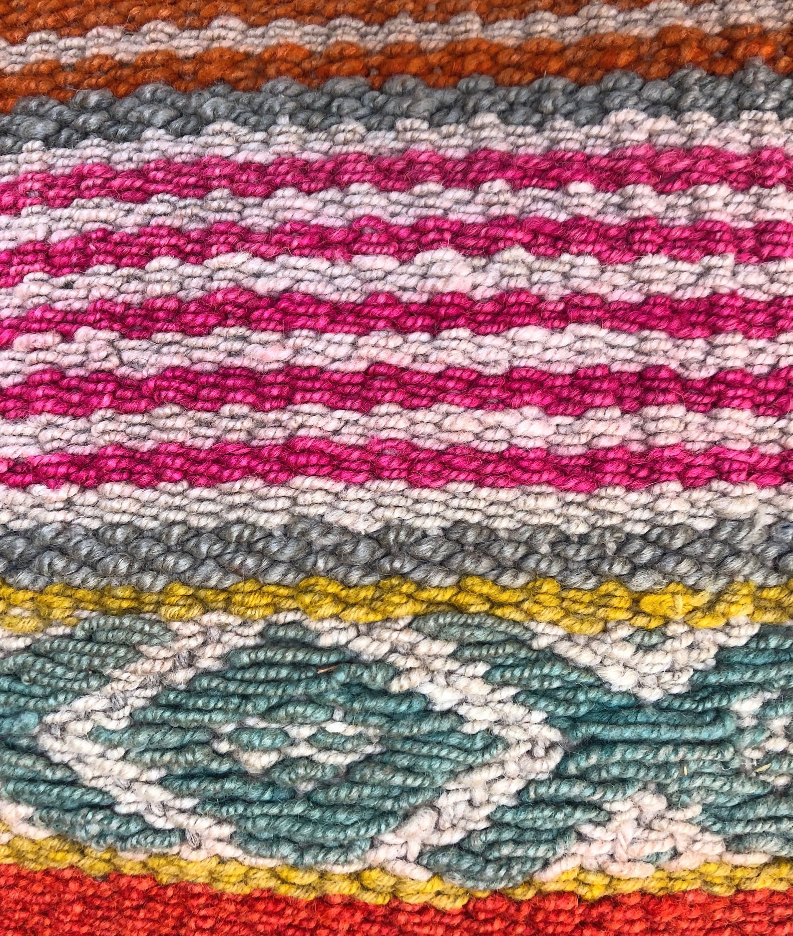 Almohada de lana de textura almohada Boho Frazada almohada | Etsy