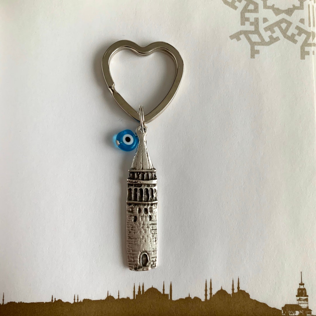 Galata Tower Keychain, Istanbul Keychain, Landmark of Istanbul Keyring ...