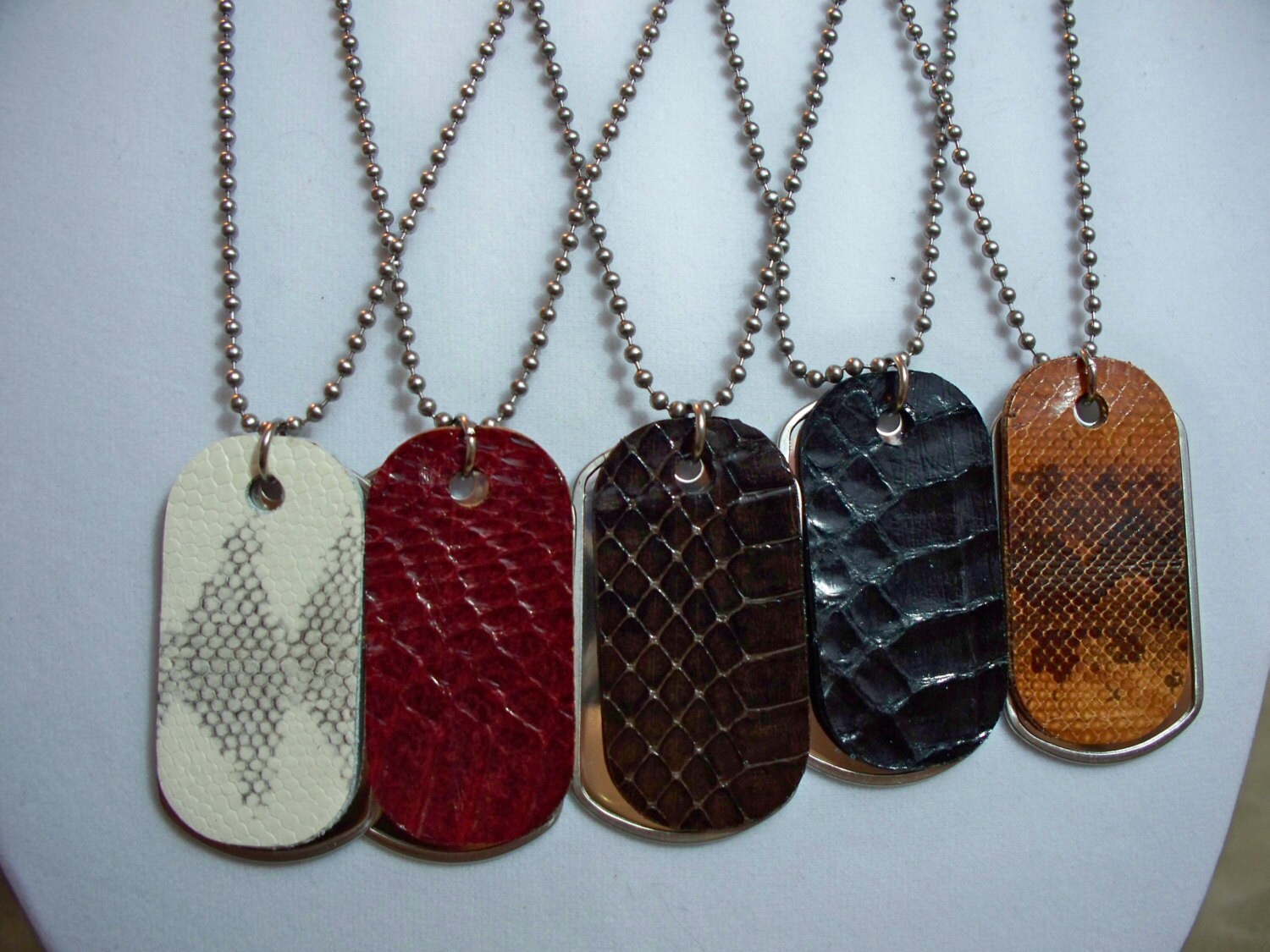 Mens Necklace Snake Skin Jewelry Stainless Steel Jewelry | Etsy