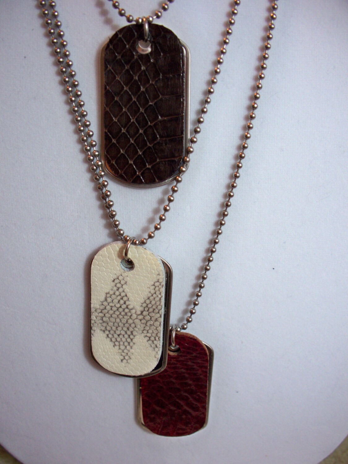 Mens Necklace Snake Skin Jewelry Stainless Steel Jewelry | Etsy