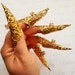 5 Claw Rings Goth Ring Armor Long Sharp Gold Nails Golden - Etsy