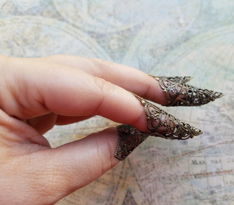 One Stiletto Nail Dragon Claw Finger Claws Gothic Vampire | Etsy