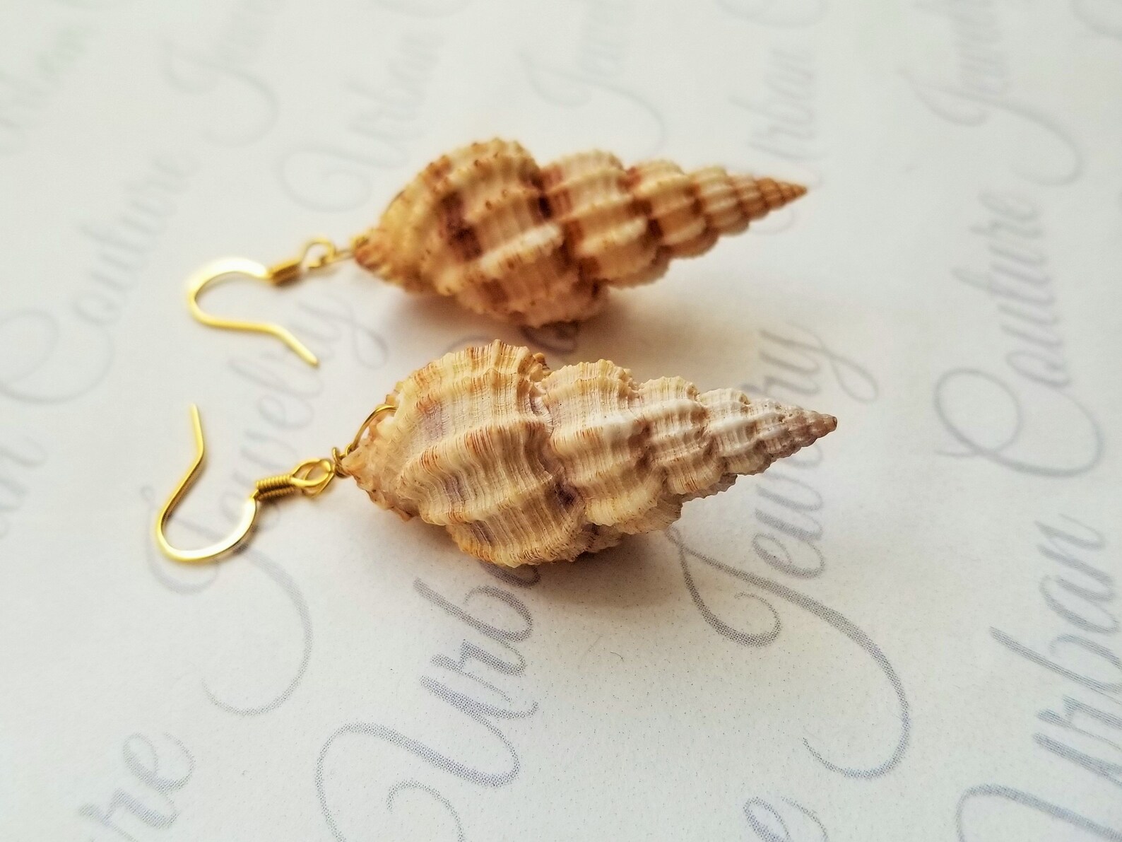 Large Sea Shell Earrings Boho Shell Earrings Bohemian Beach - Etsy