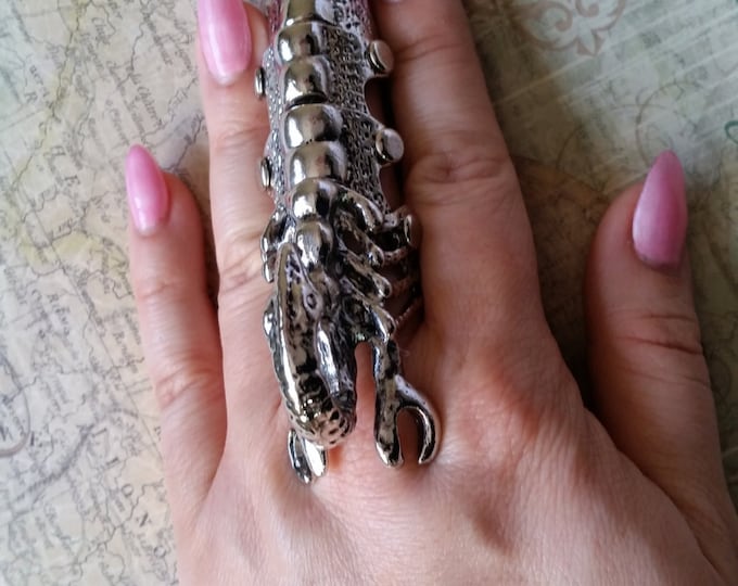 Scorpion Steam Punk Goth Long Sharp Finger Armour Statement - Etsy