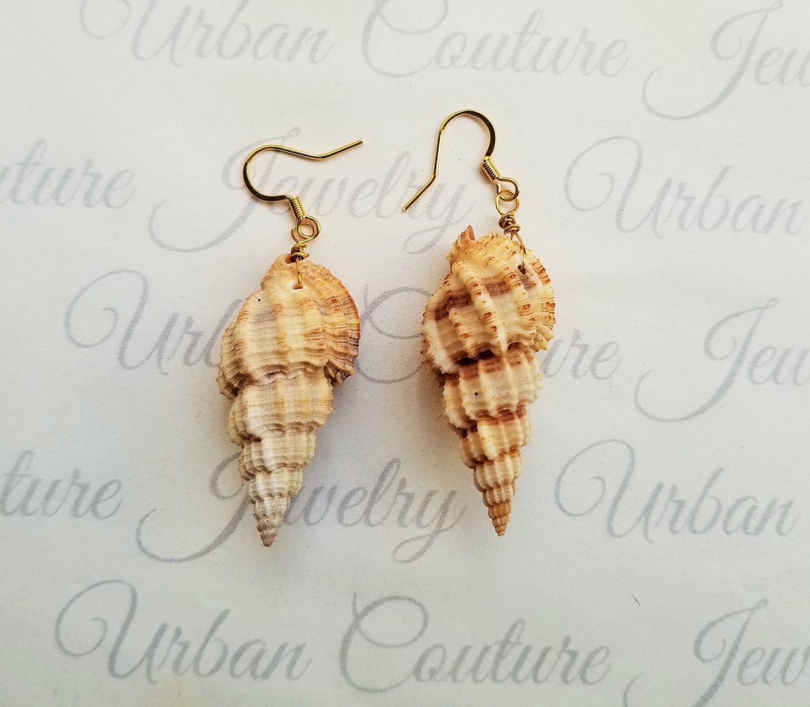 Large Sea Shell Earrings Boho Shell Earrings Bohemian Beach - Etsy