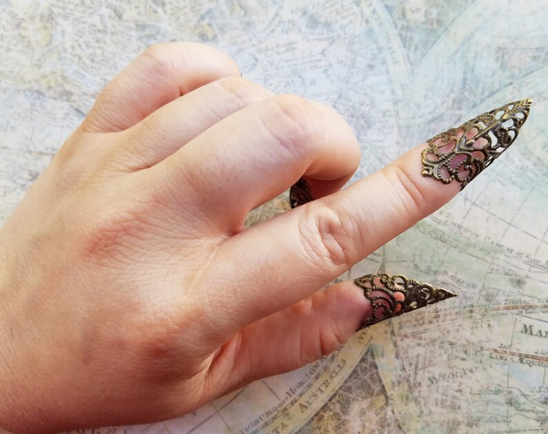 One Stiletto Nail Dragon Claw Finger Claws Gothic Vampire | Etsy