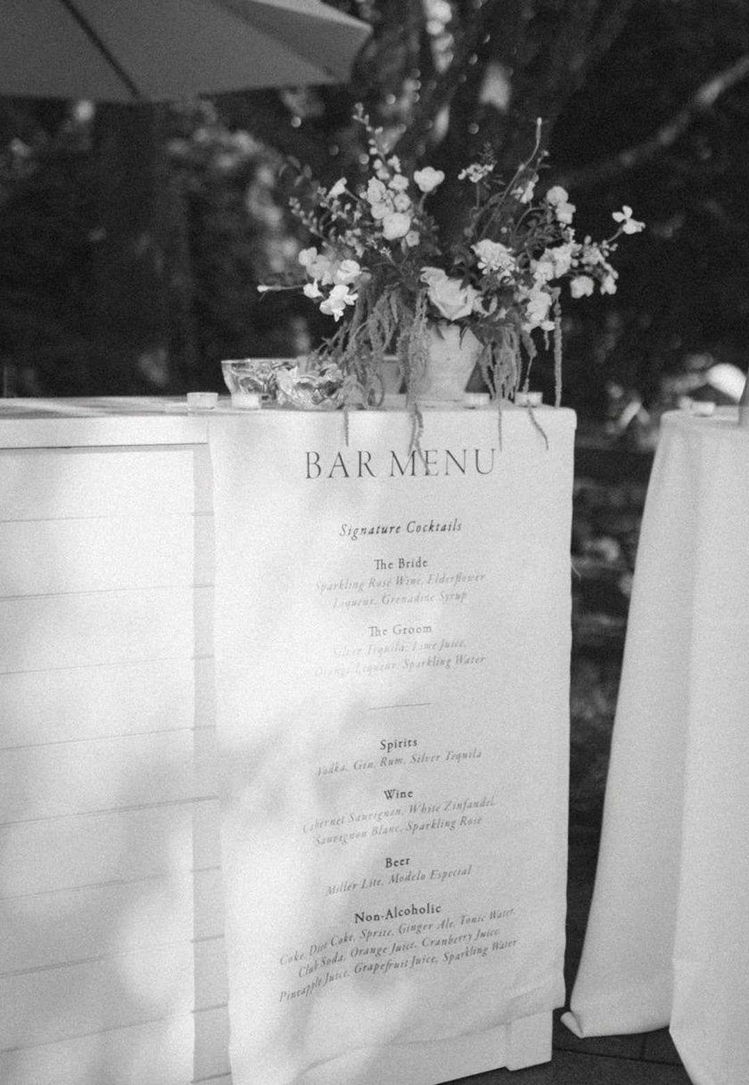 CUSTOM PRINTED Linen Bar Sign // Linen Wedding Sign // Fabric Wedding ...