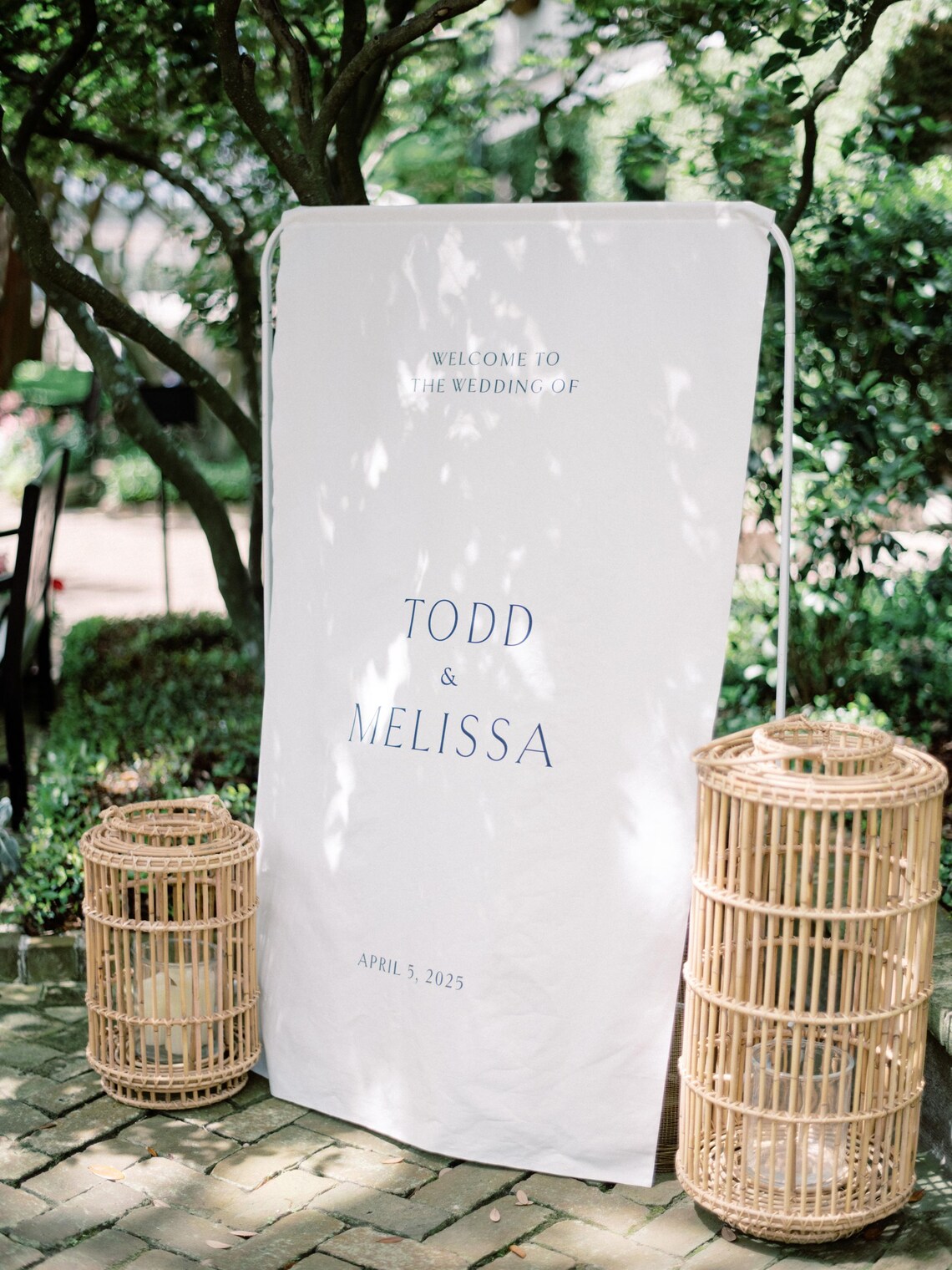 Linen Welcome Wedding Sign, Elegant Fabric Wedding Banner - Etsy