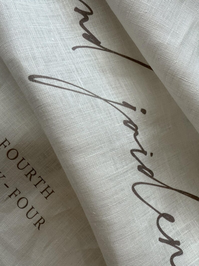 Custom Linen Wedding Sign, Personalized Fabric Welcome Banner - Etsy