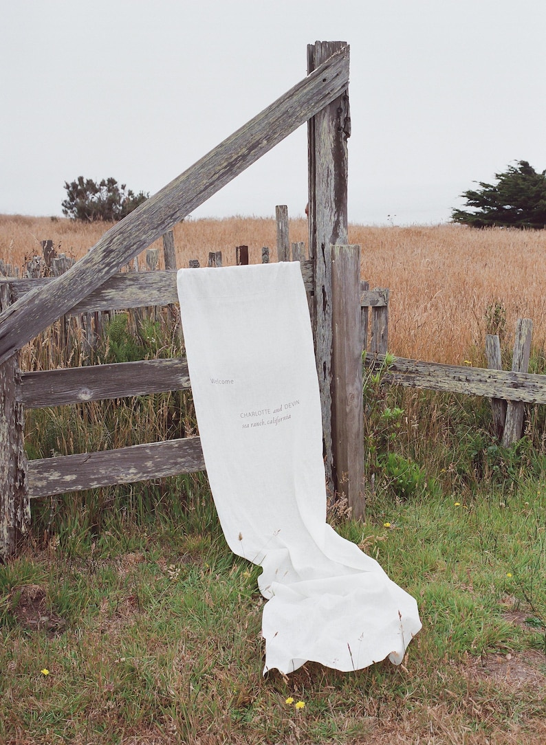 Custom Linen Welcome Sign: Customized Fabric Banner - Etsy Australia