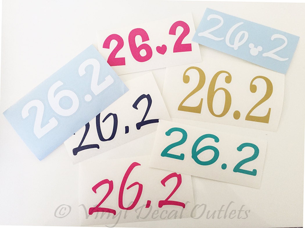 26.2 Marathon Decal Sticker Runner Decal Runner Laptop - Etsy