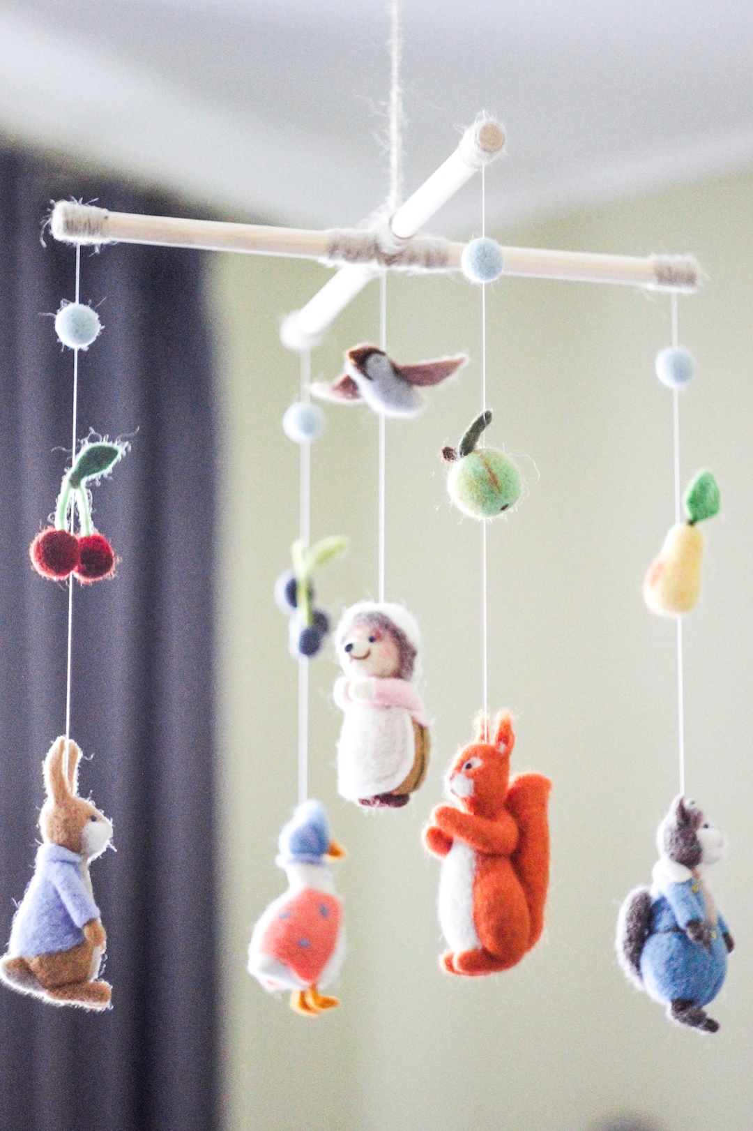 Beatrix Potter Baby Mobile, Baby Mobile Woodland, Baby Crib Mobile ...