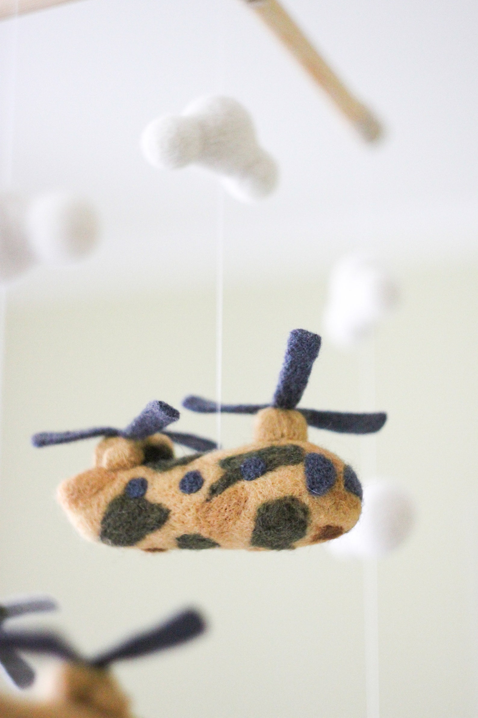 Needle Felted Military Plane Mobile Military Nursery Decor - Etsy