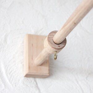 Eco Baby Mobile Hanger, Adjustable Wall Mounted Wooden Baby Mobile Crib ...