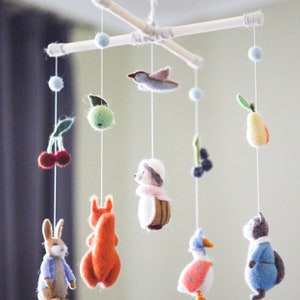 Beatrix Potter Baby Mobile, Baby Mobile Woodland, Baby Crib Mobile ...