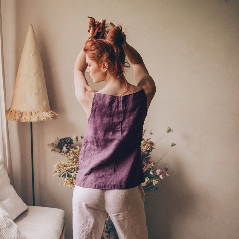 Linen Tank Top - Etsy