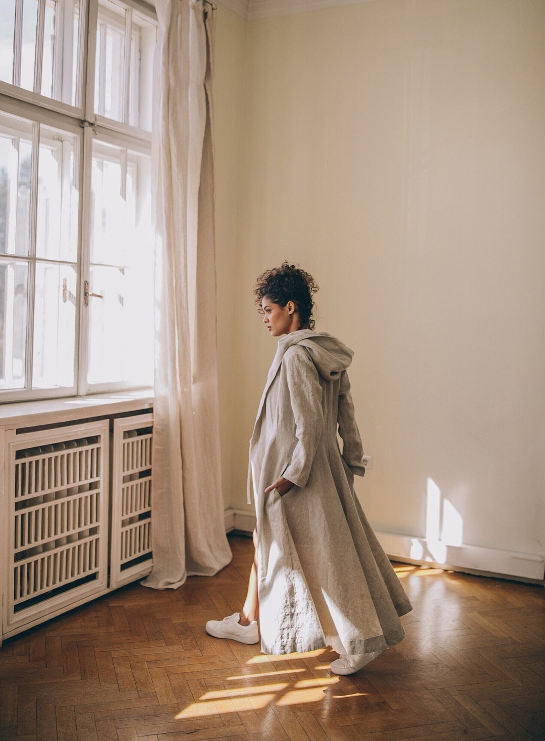 Summer Linen Coat, Maxi Cardigan for Women, Long Jacket - Etsy