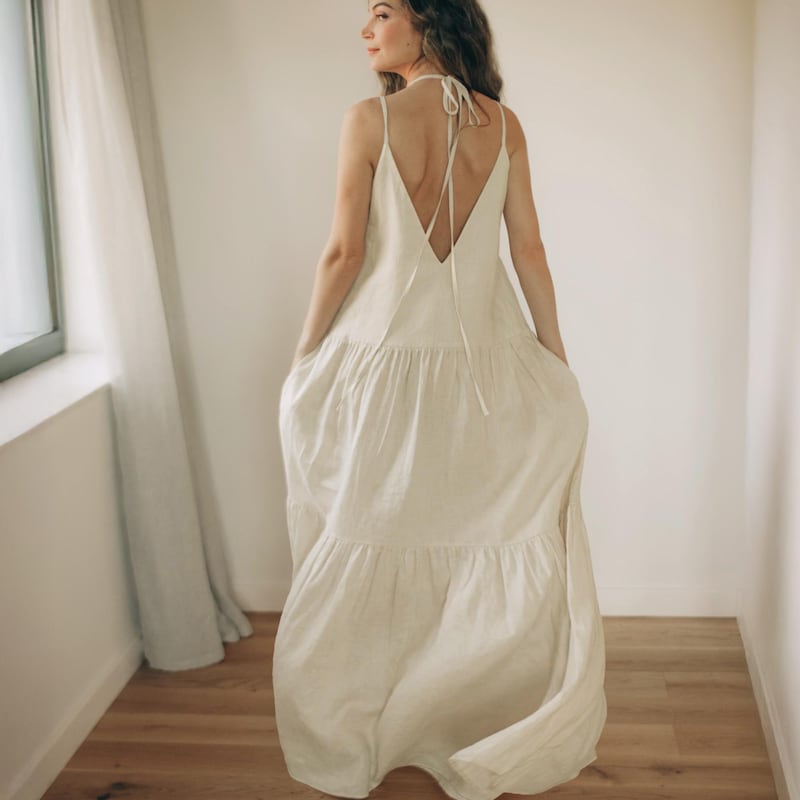 Cream Maxi Dress - Etsy