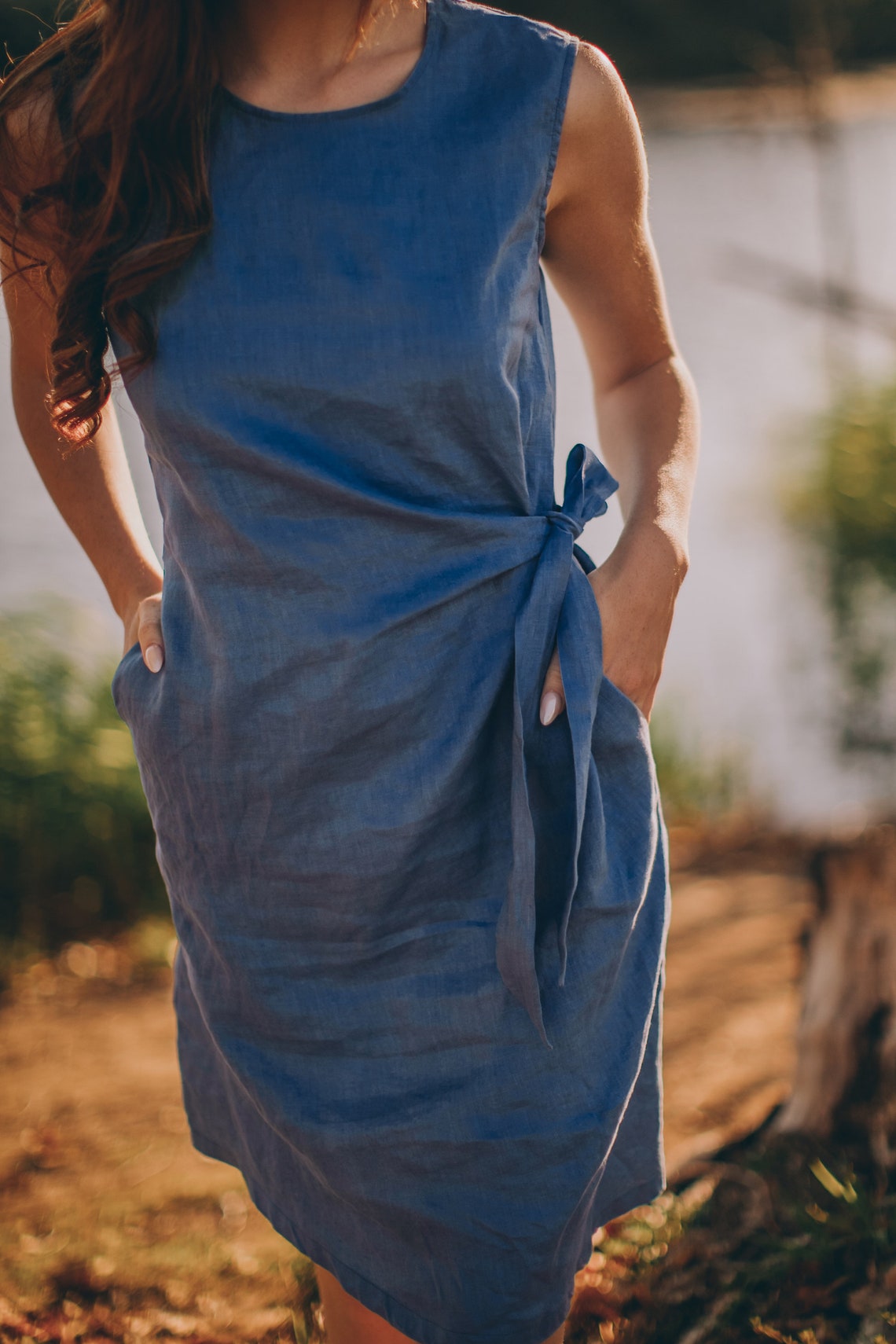 Summer Linen Dress for Women, Short Linen Dress, Mini Dress, Linen ...