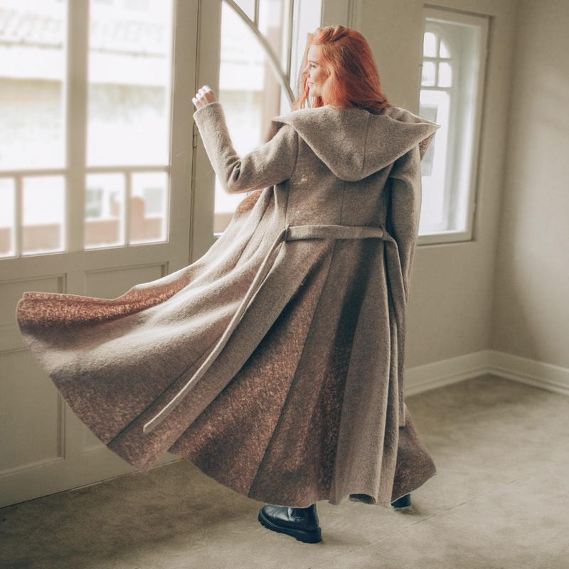 Maxi Pink Winter Coats - Etsy