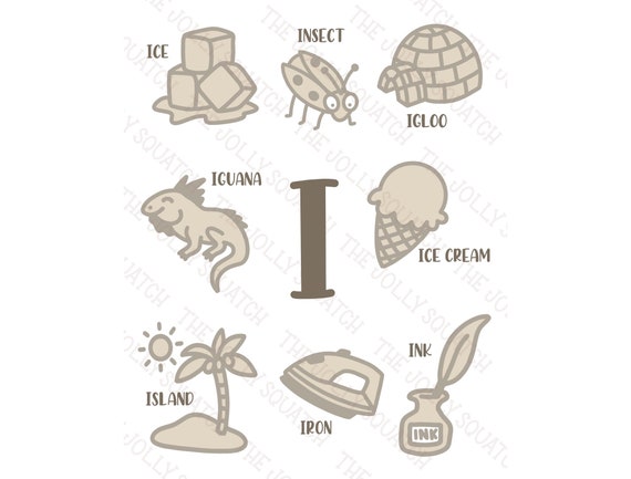 INSTANT DOWNLOAD Nursery Alphabet Letters and Pictures the | Etsy