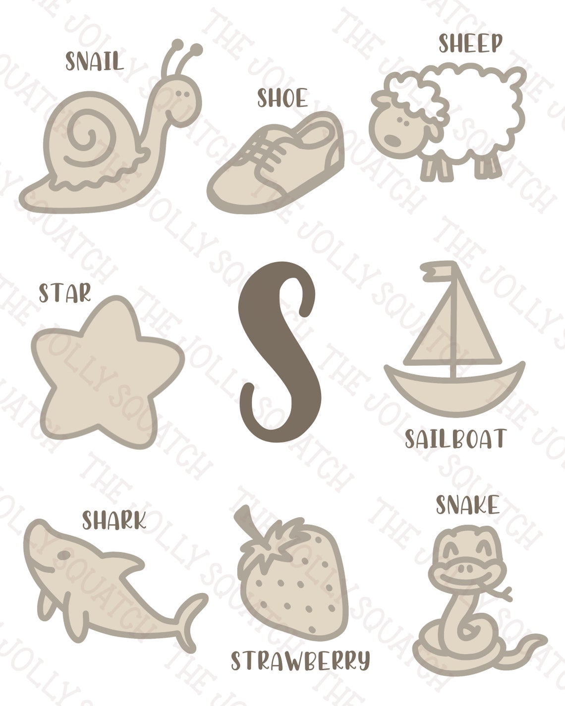 INSTANT DOWNLOAD Nursery Alphabet Letters and Pictures the Entire ...