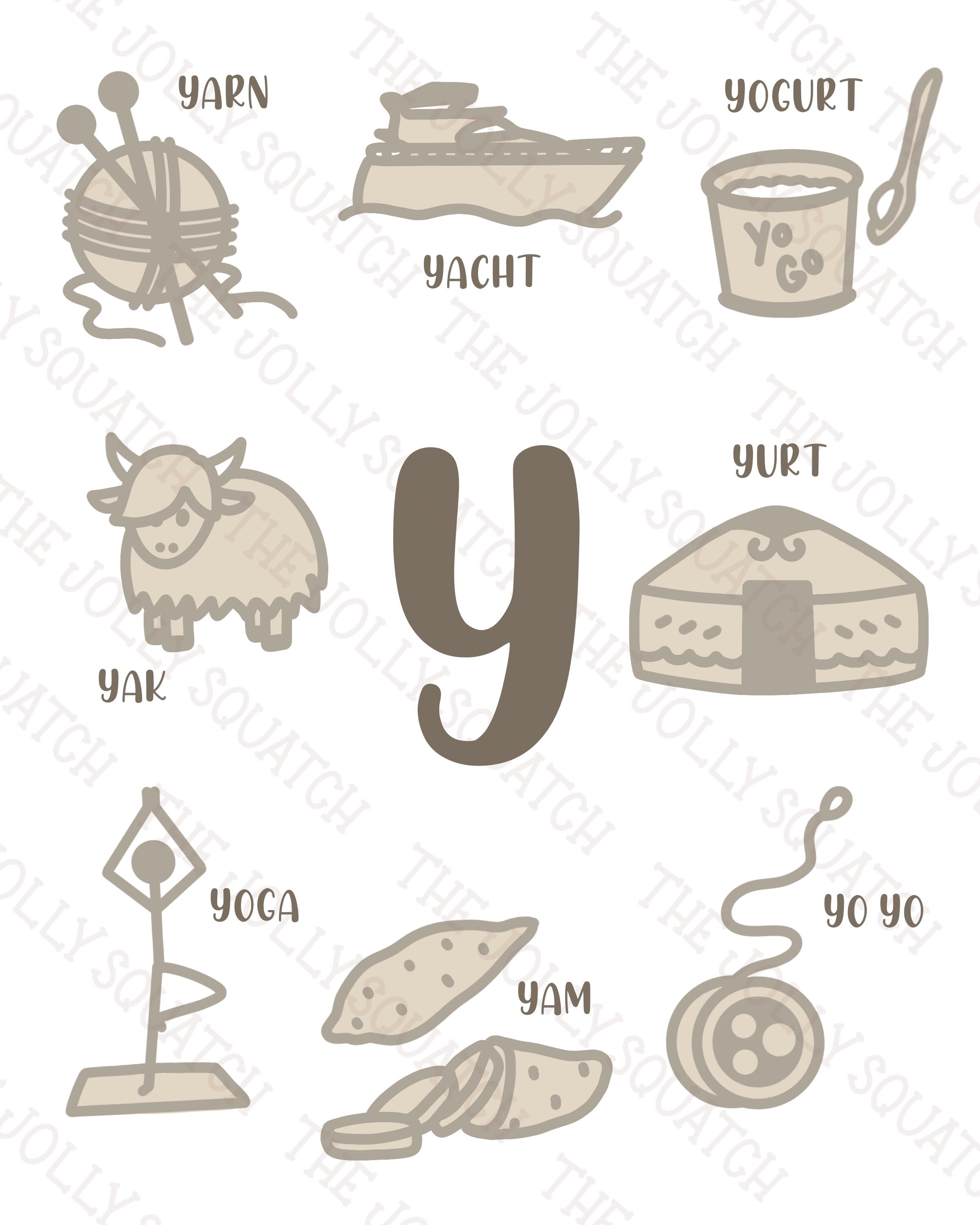 INSTANT DOWNLOAD Nursery Alphabet Letters and Pictures the Entire ...
