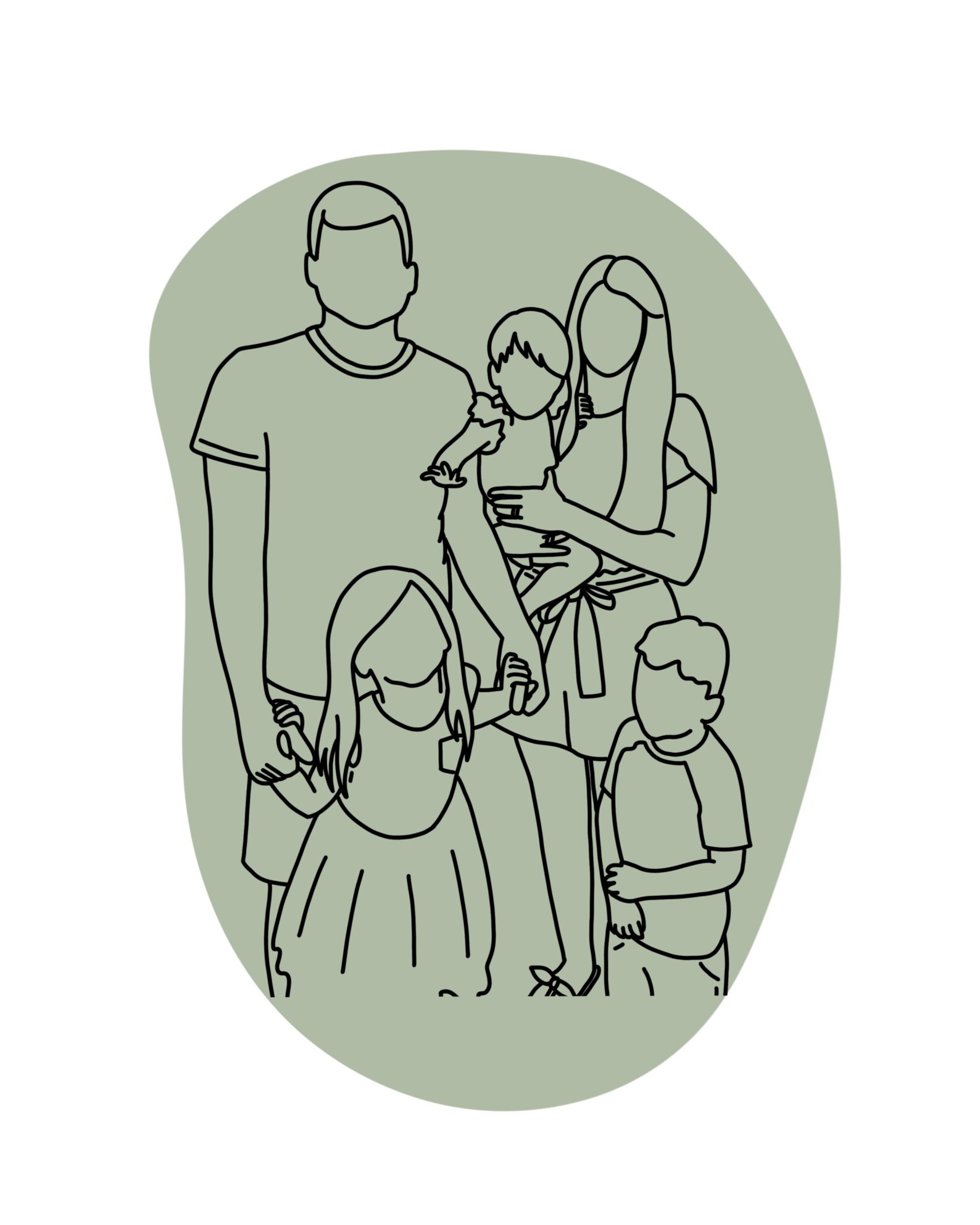 Custom Line Portrait Digital Download Personalized - Etsy