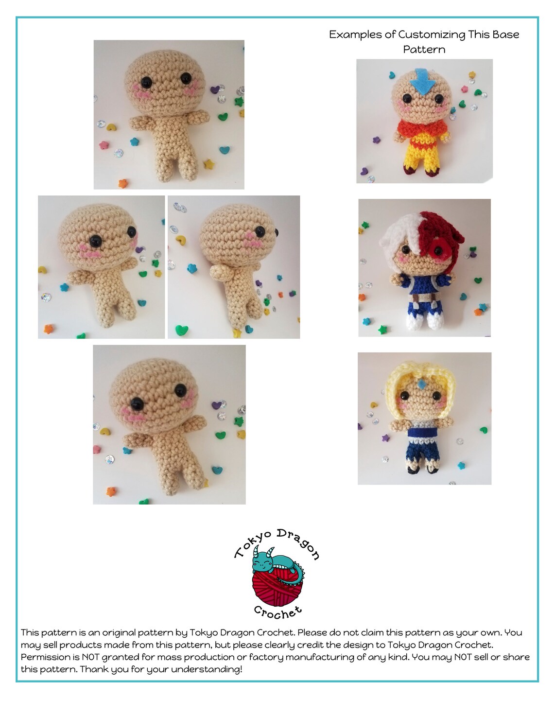CROCHET PATTERN - Chibi Base - Etsy
