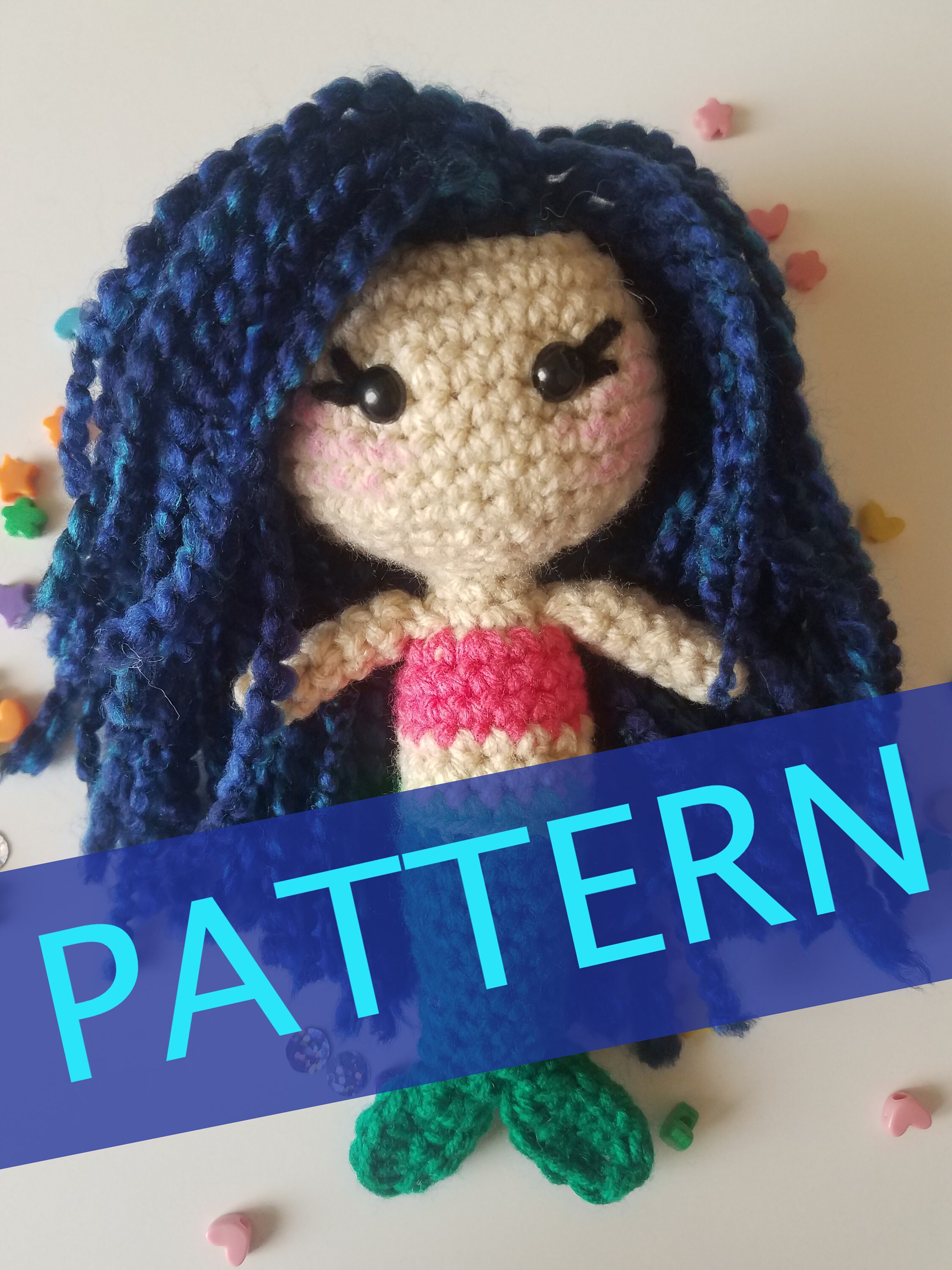 CROCHET PATTERN Mermaid | Etsy