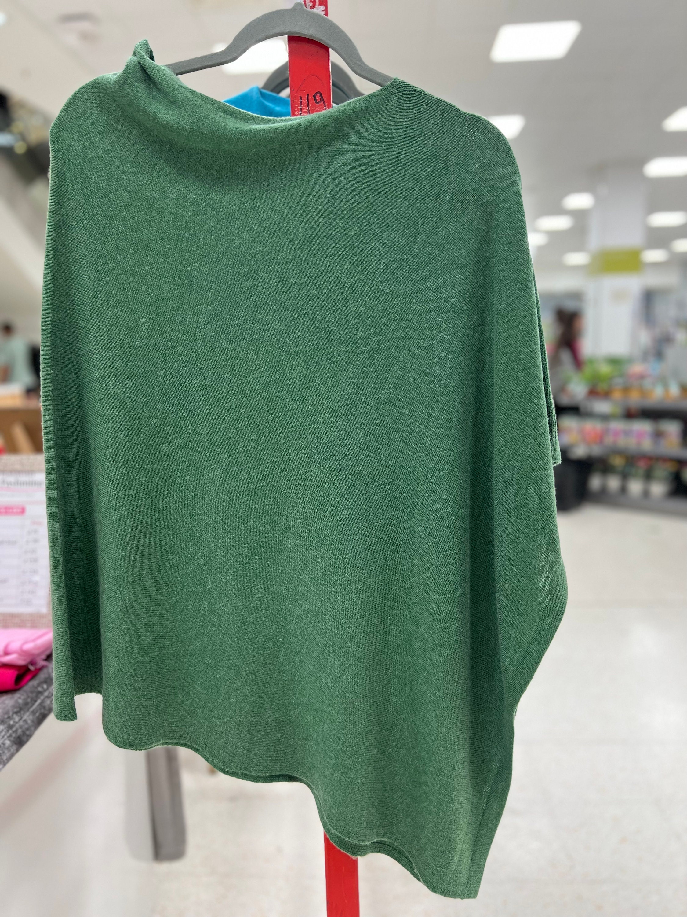 Green Poncho Premium Green Cashmere Poncho/giftforher/specialgift/gifts ...