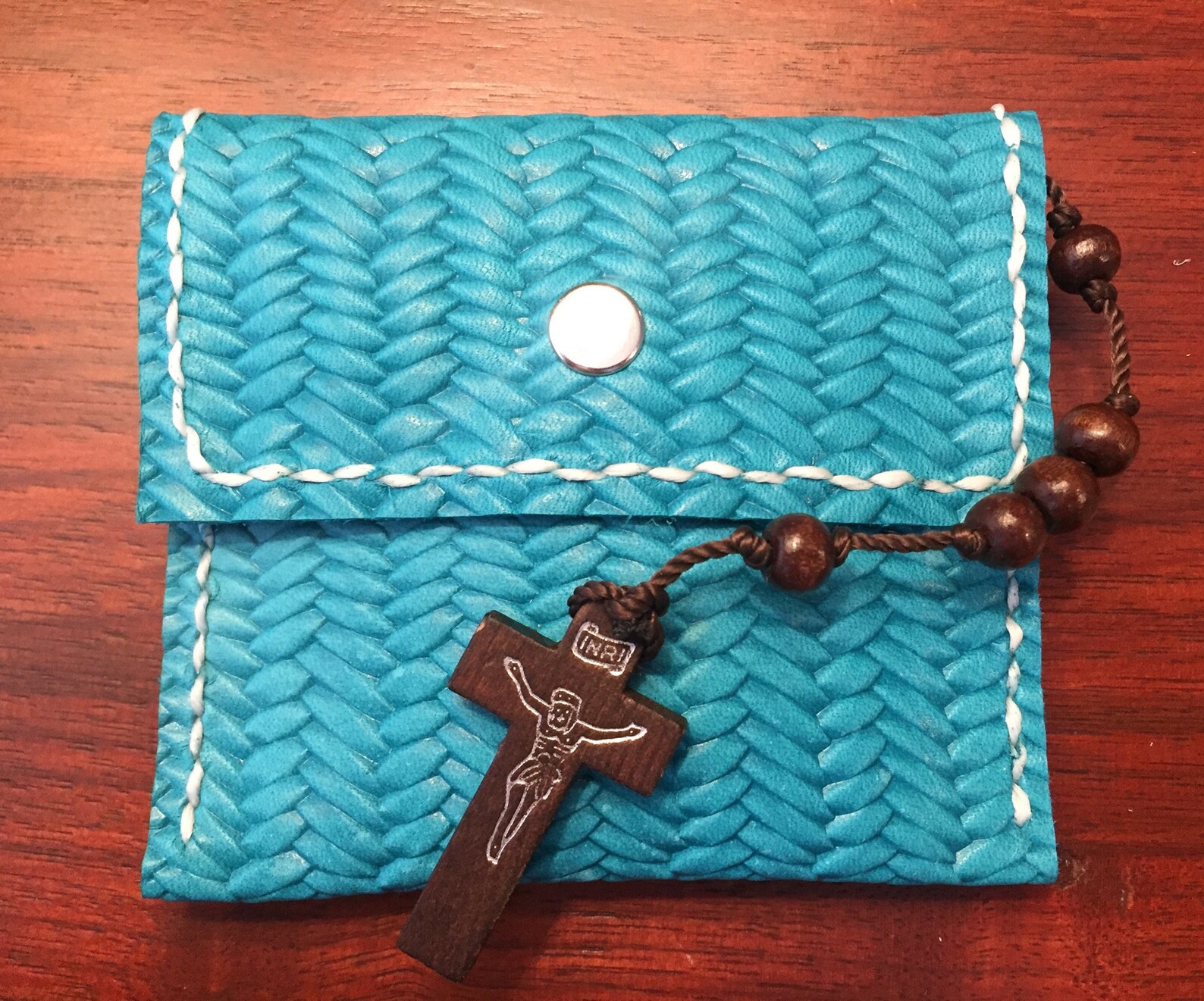 Handmade Leather Rosary Pouch, Coin Purse, Mini Wallet - Etsy