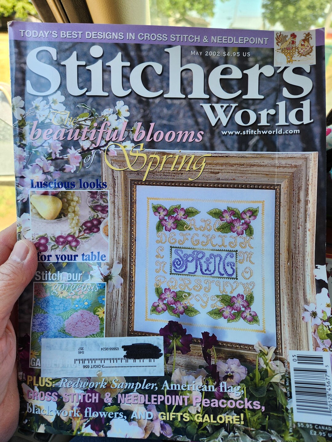 Stitcher's World May 2002. the Beautiful Blooms of Spring. Chickens and ...