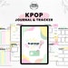 Kpop Journal Tracker Planner Bundle Set Aesthetic Digital/printable ...