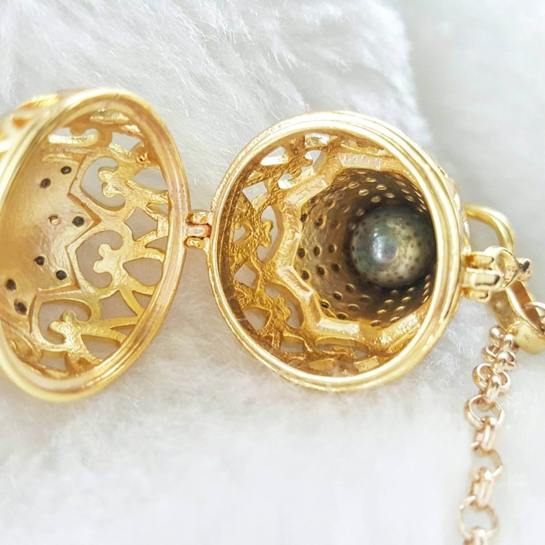 Disney Jewelry Pearl Locket Pick a Pearl Pearl Cage Necklace With ...