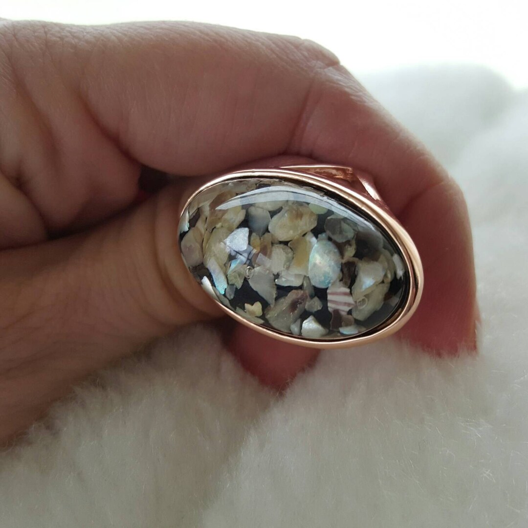 Shell Ring Boho Jewelry Seashell Ring Oyster Shell Jewelry, Statement ...