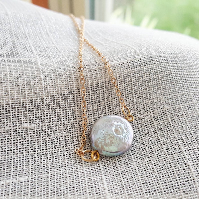 Laser Engraved Pearl Cross Necklace, Gold or Silver Leaf, Engraved ...